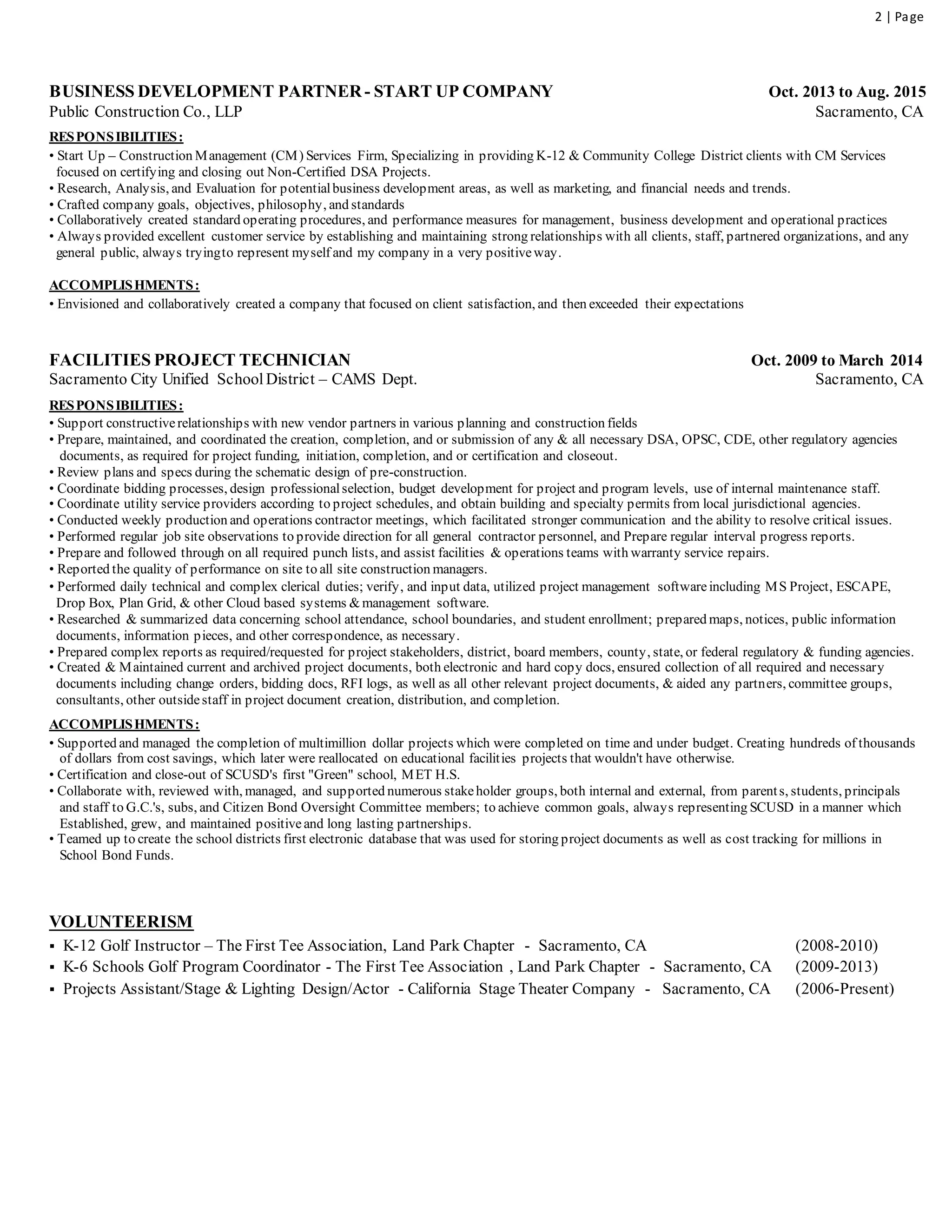 Current 2015 resume koehler, nicholas -pm | PDF