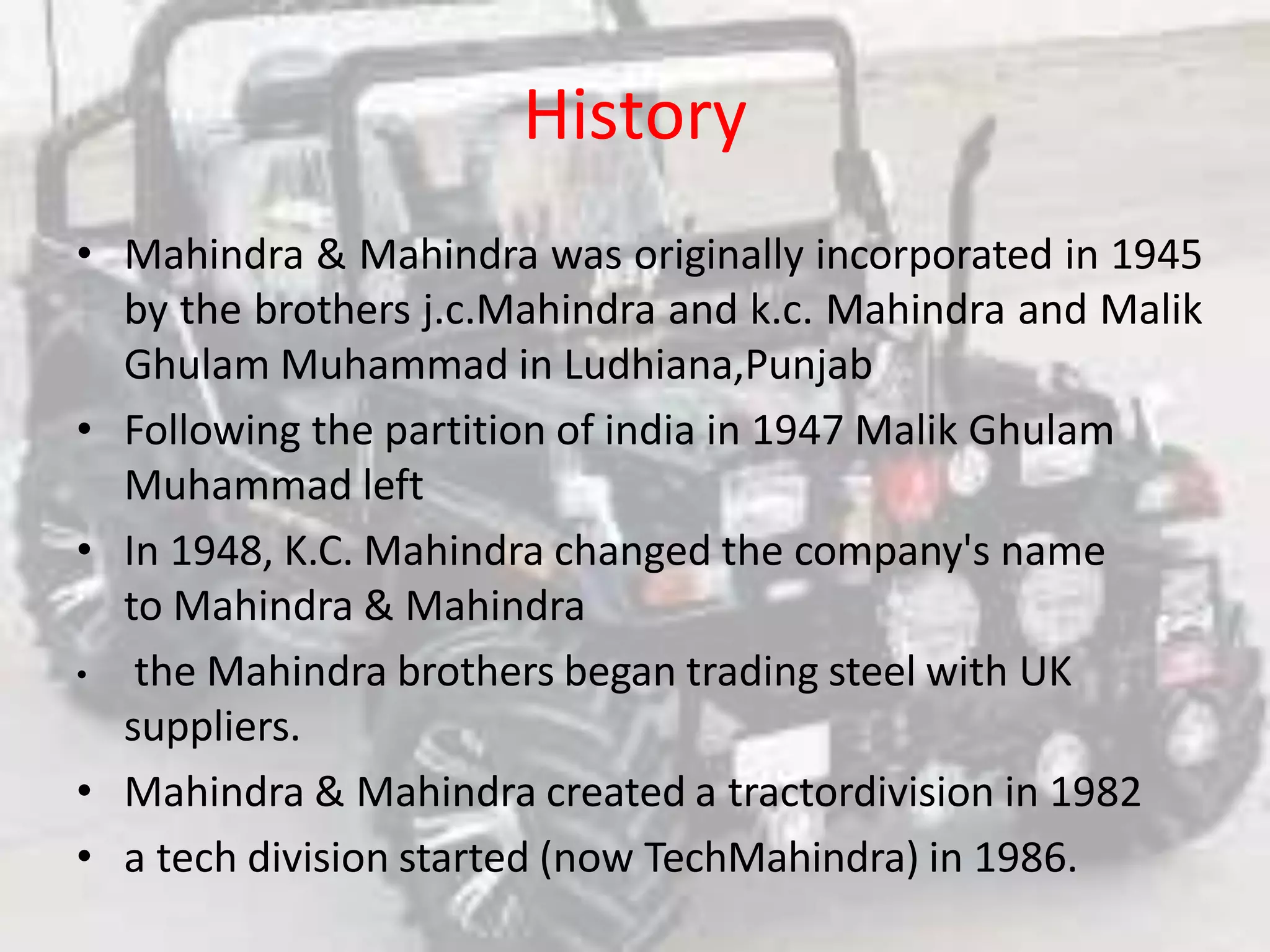 mahindra | PPTX
