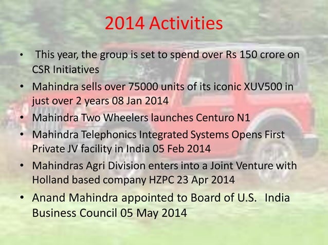 mahindra | PPT