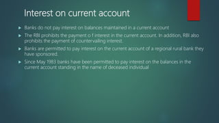 Current Account In Bank