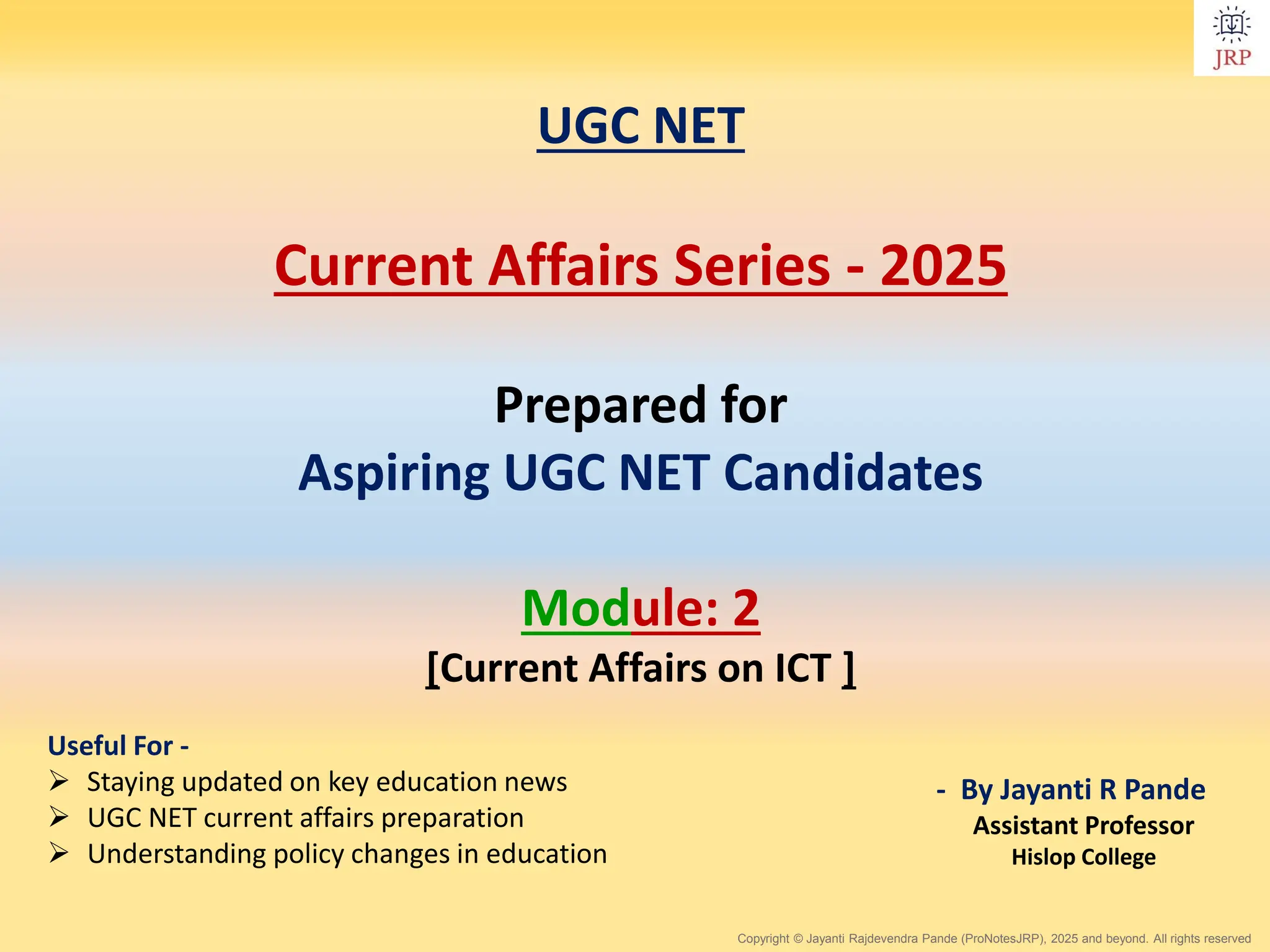 UGC NET 2025 Current Affairs Module 2.pdf