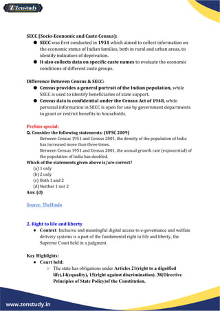 Current Affairs of 1st May | UPSC Daily Brief | PDF