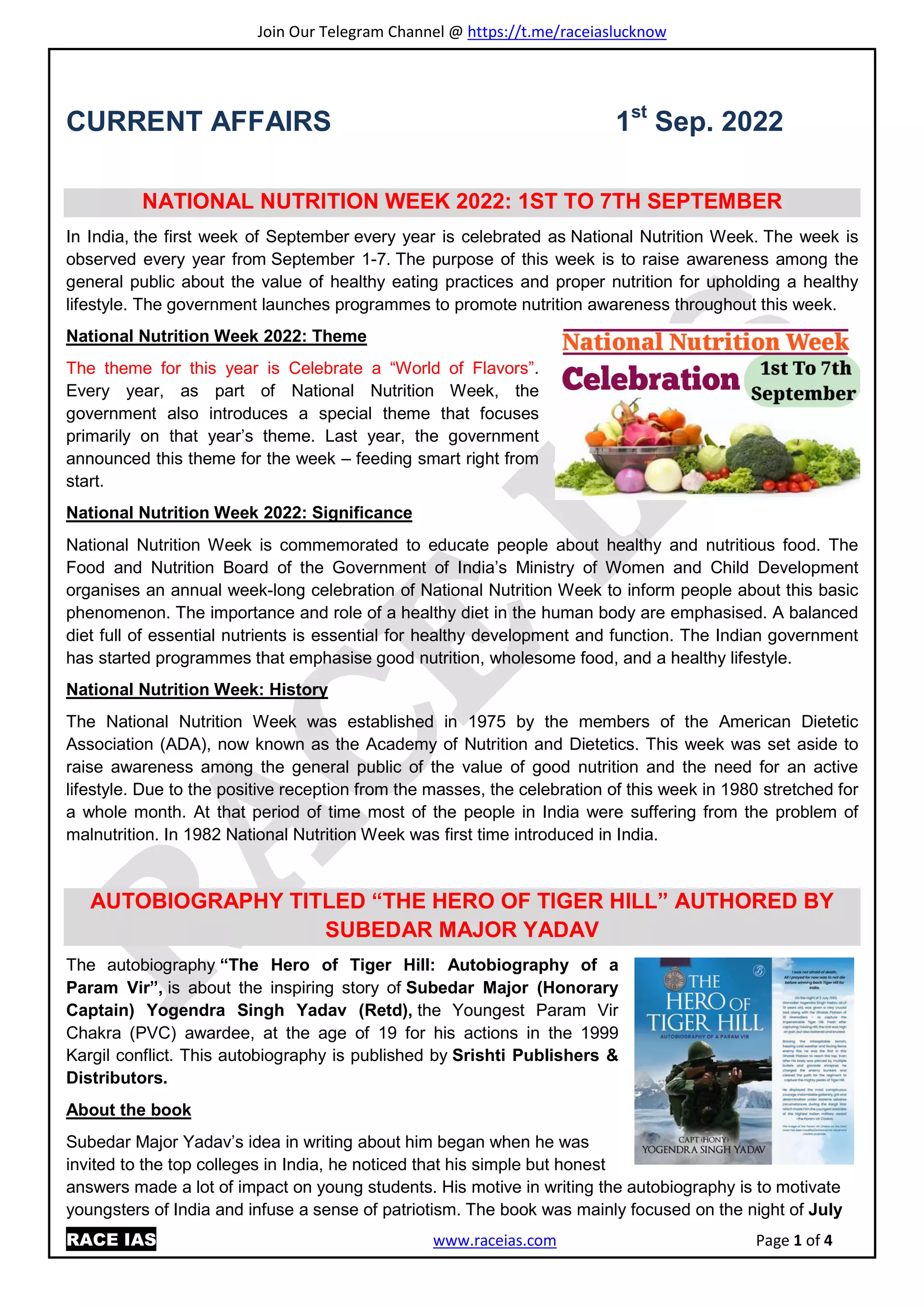 Current Affairs 1 Sept. 2022 English by RaceIAS.pdf