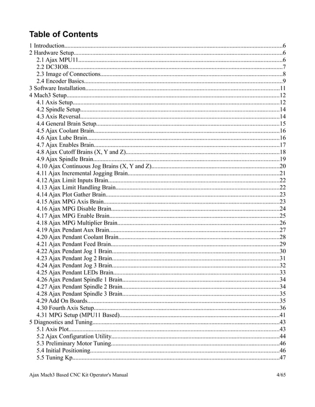 Current ajax mach3_operator_manual | PDF