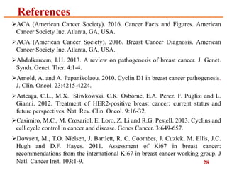 Current and emerging biomarkers of breast cancer | PPTX
