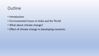 Current and emerging issues in the environment | PPTX