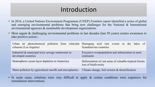 Current and emerging issues in the environment | PPTX