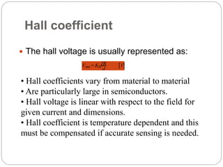 Current and power using hall sensors | PPTX