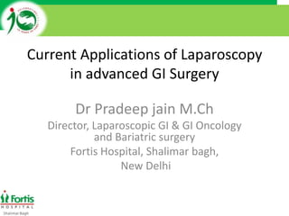 Current Applications of Laparoscopic in GI surgery | PPT