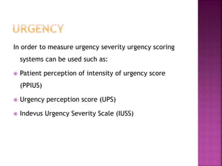 Current Approach to Overactive Bladder, Issues & Management by Prof ...