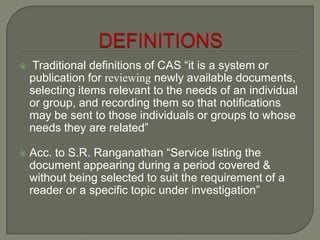 Current awareness service a contemporary issue in digital era - anil ...