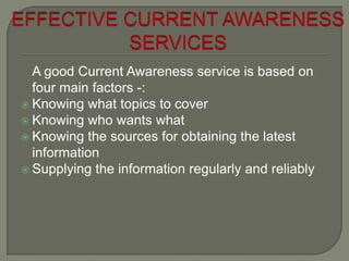 Current awareness service a contemporary issue in digital era - anil ...