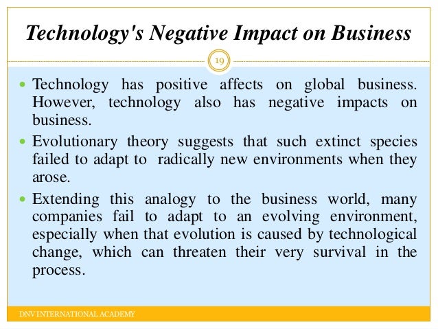 Positive And Negative Impact Of Technology On Business – LAJH