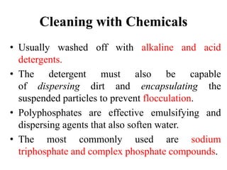 Current cleaning techniques in dairy processing industry | PPTX