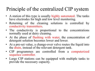 Current cleaning techniques in dairy processing industry | PPTX