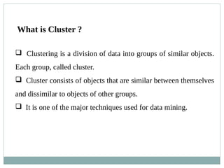 Current clustering techniques | PPT