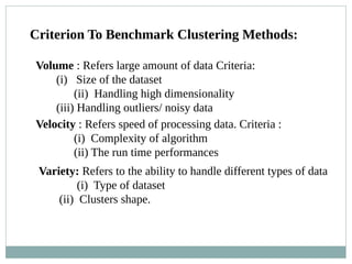 Current clustering techniques | PPT