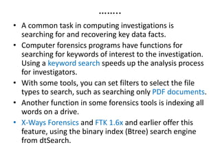 computer forensic tools-Hardware & Software tools | PPTX