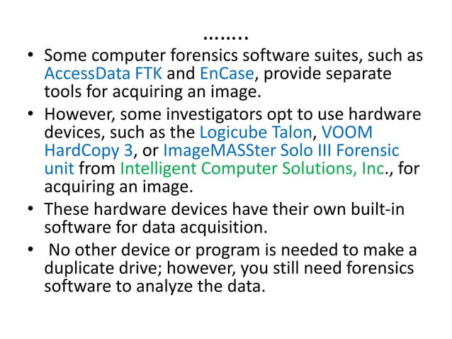 computer forensic tools-Hardware & Software tools | PPTX | Operating Systems | Computer Software ...