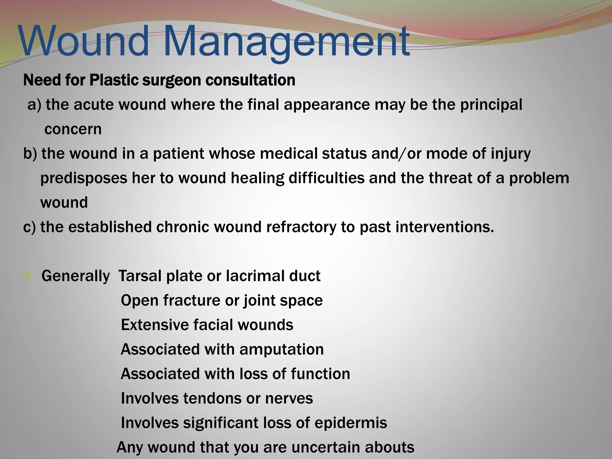 Current concept in Wound care | PPTX