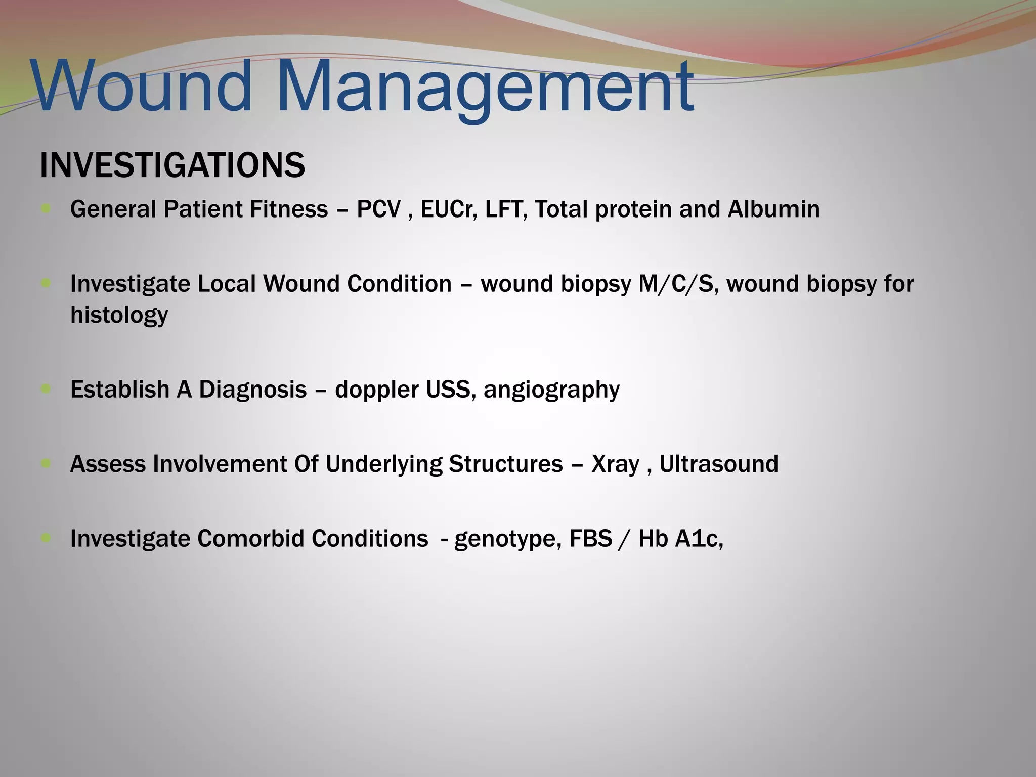 Current concept in Wound care | PPTX