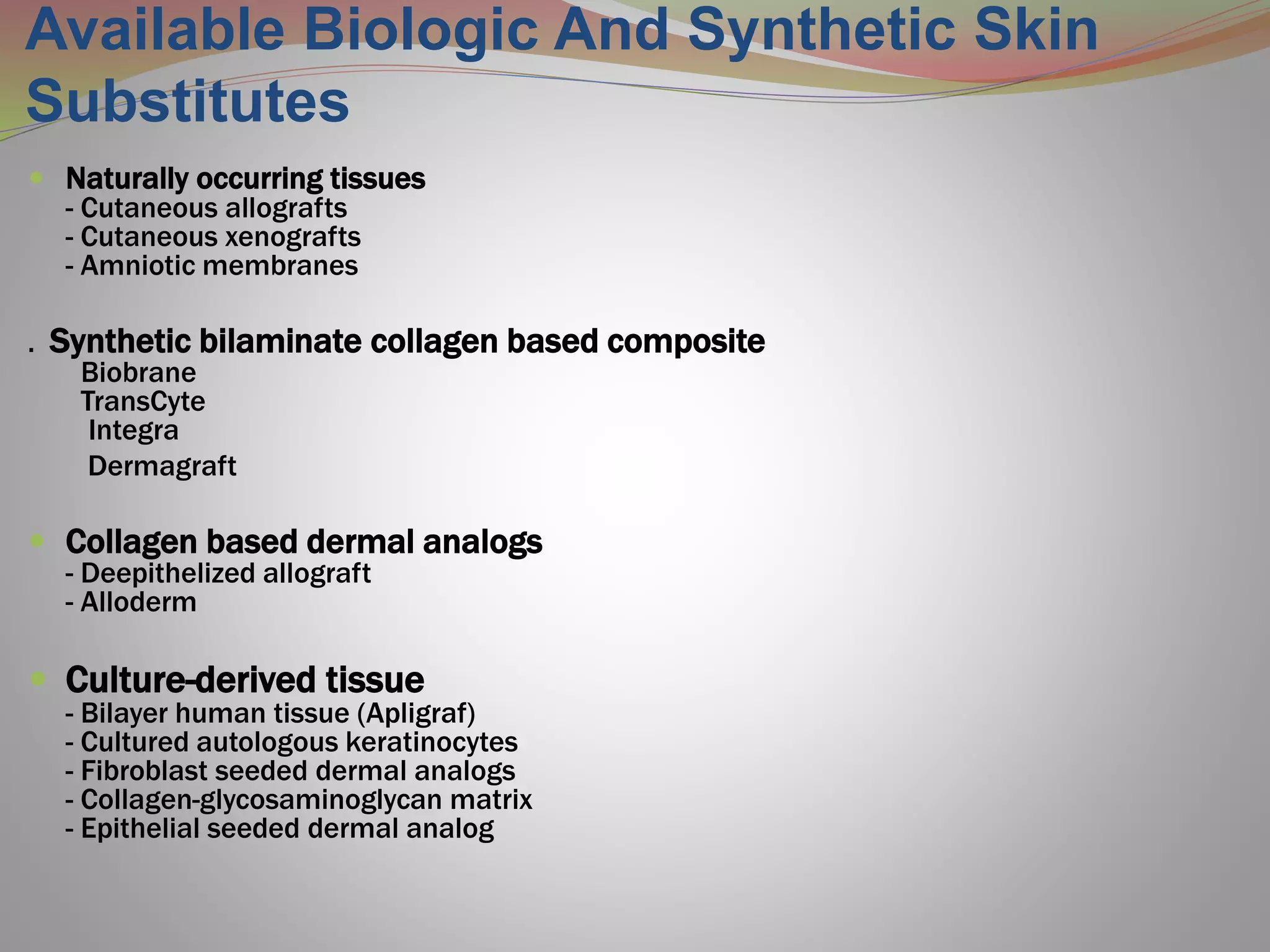 Current concept in Wound care | PPTX