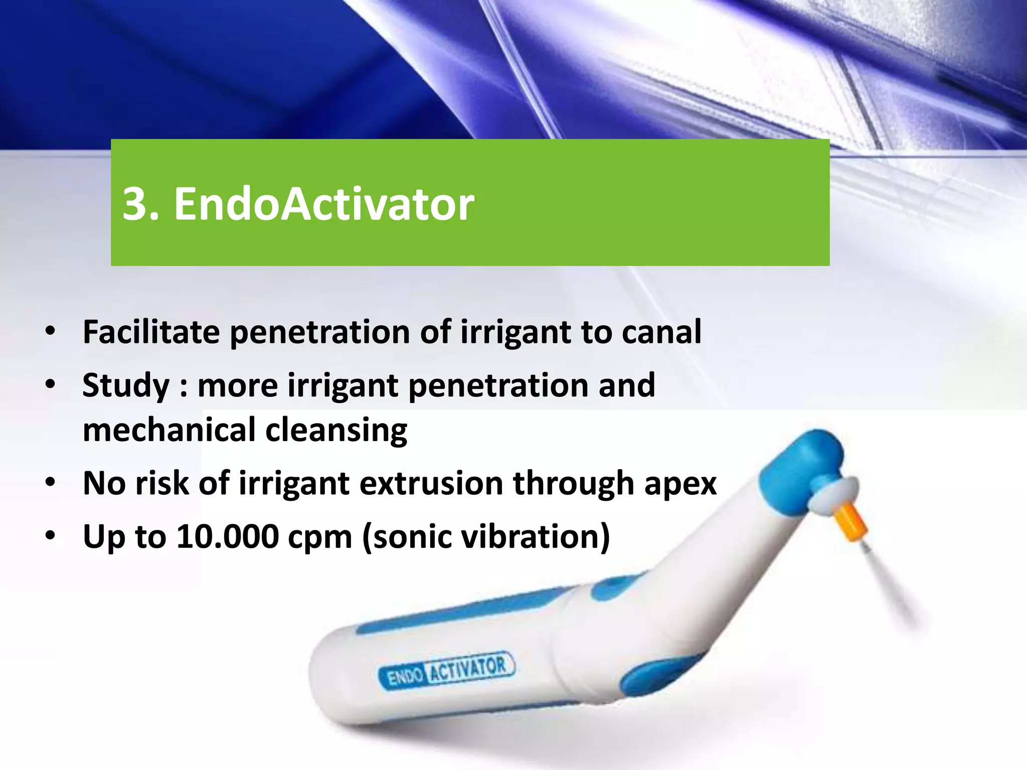 Current concept of endodontic irrigation | PPTX