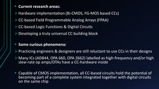 Current Conveyors | PPT