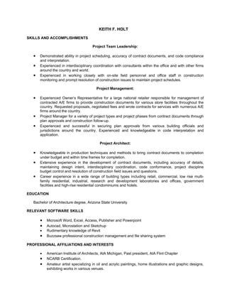 Current copy of resume 01 2011-khol tchronological(2pg) | PDF