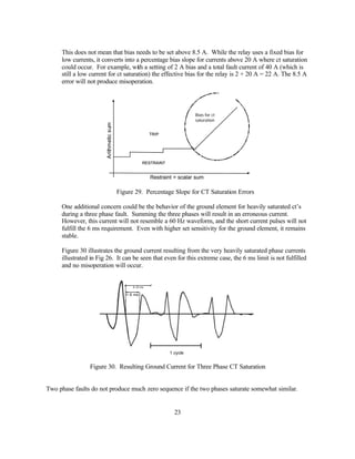 Current differential line protection setting considerations | PDF