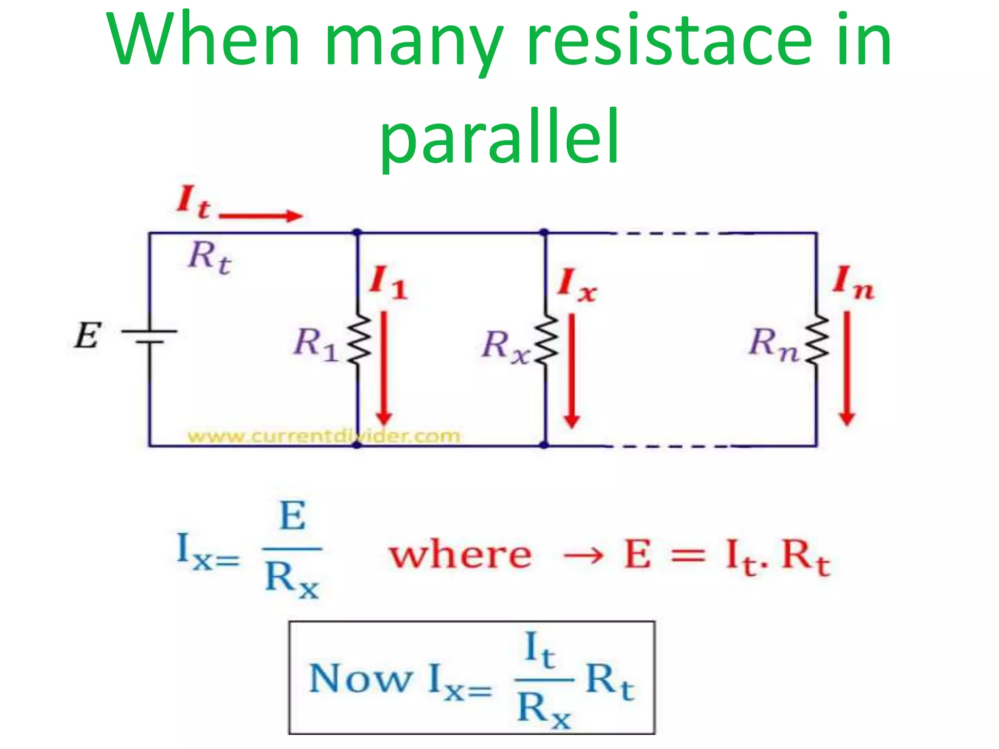 Current Divider Rule Pptx Physics Science