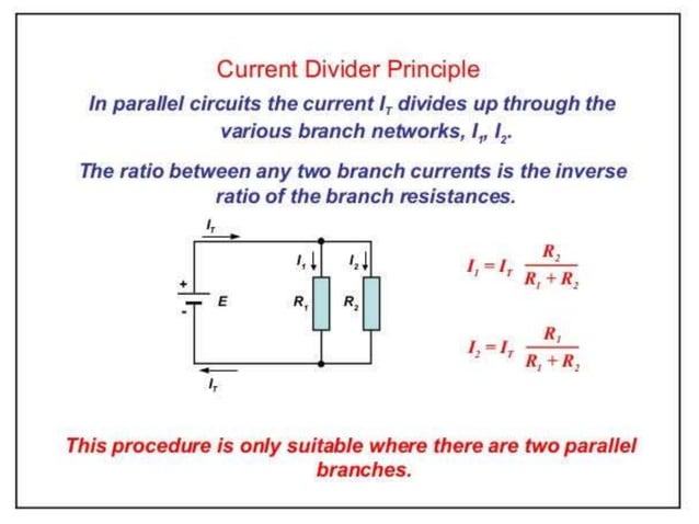 Current divider rule | PPT