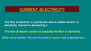 Presentation of Current elactricity-VIII .pptx