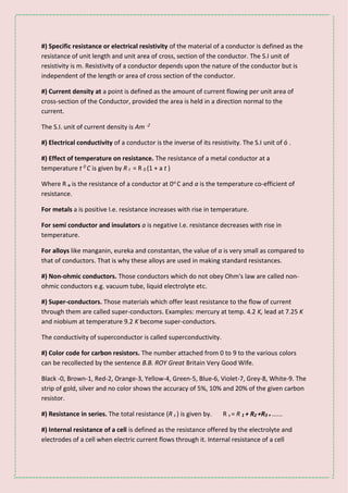 Current electricity | PDF