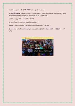 Current electricity | DOCX