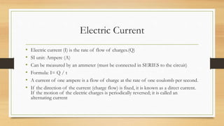 Current electricity | PPTX