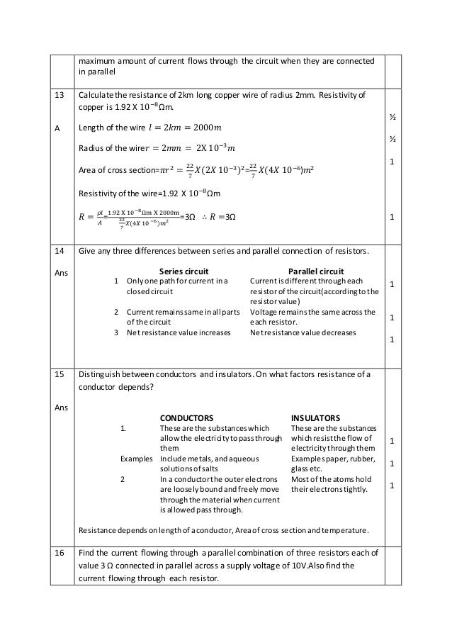 CLASS X SCIENCE STUDY MATERIAL