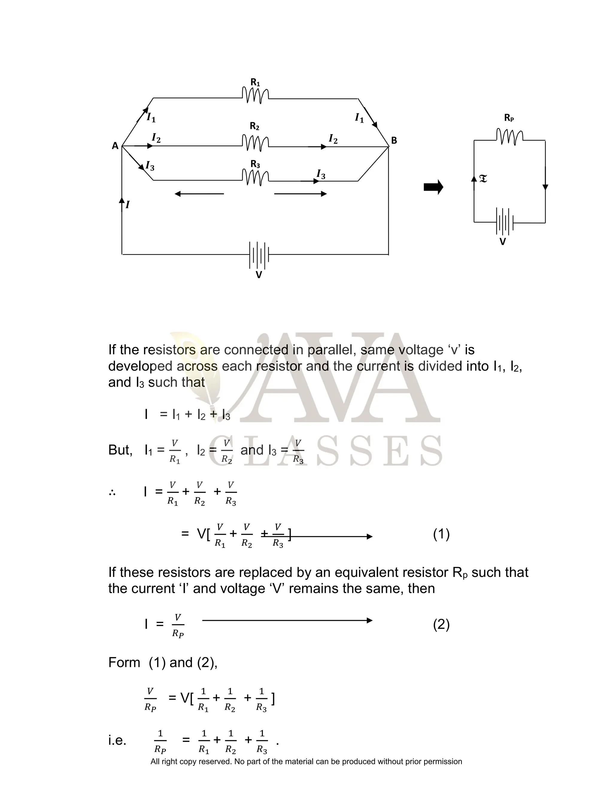 Physics Class 12 Current Electricity Study material pdf download | PDF ...