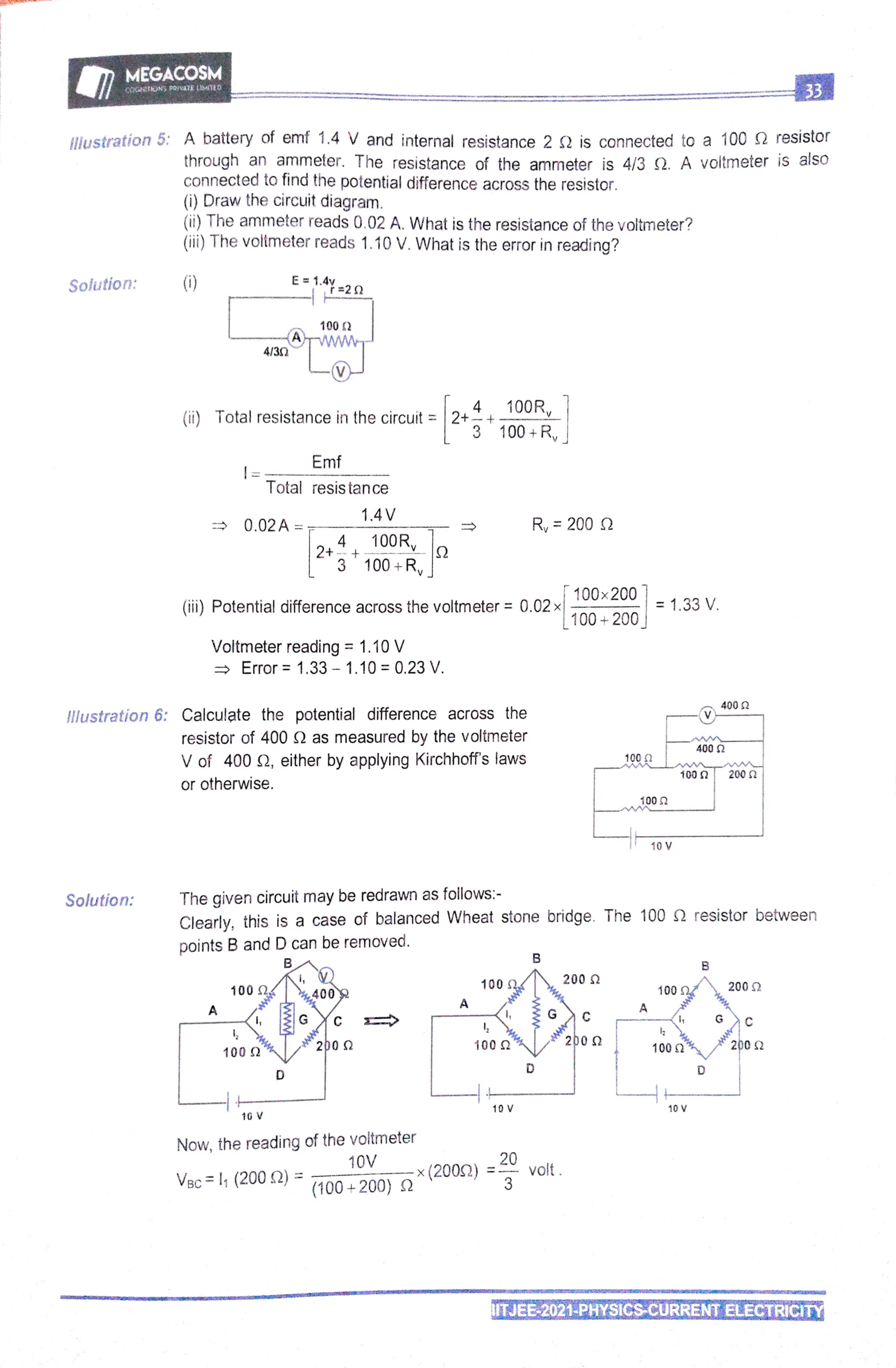 Current electricity . Module of FIITJEE and PDF of past year JEE ...