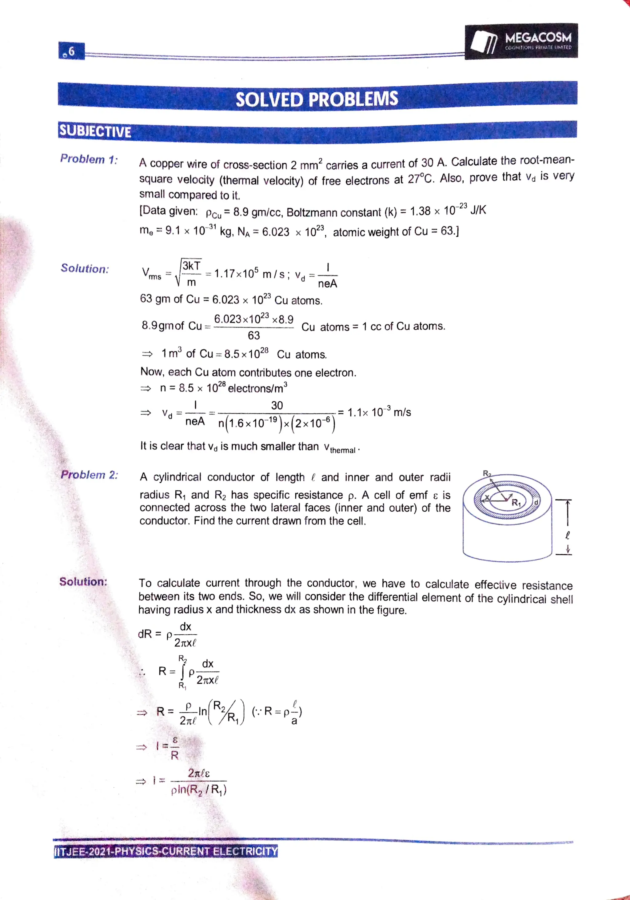 Current electricity . Module of FIITJEE and PDF of past year JEE ...