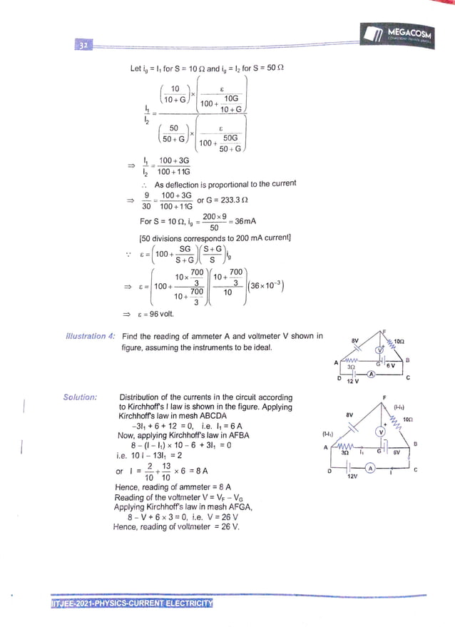 Current electricity . Module of FIITJEE and PDF of past year JEE ...