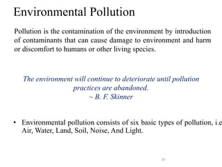Current environmental challenges and corresponding solution | PPTX