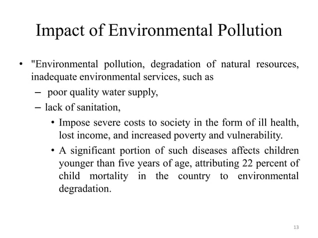 Current environmental challenges and corresponding solution | PPT
