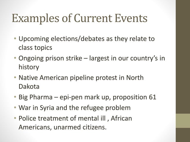 Current event assignment | PPT