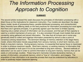 Cognition Information Processing - Current Events | PPT