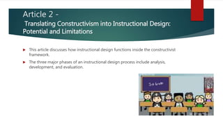 Current events – constructivism ISTC | PPTX