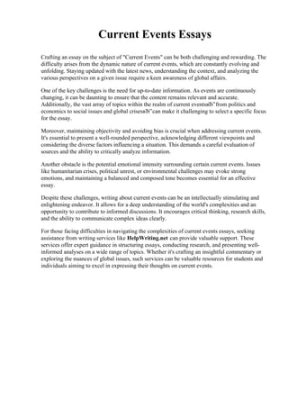 Current Events Essays.pdf