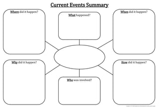 Current Events Worksheet | PPT