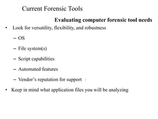 Current Forensic Tools | PDF