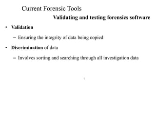 Current Forensic Tools | PDF